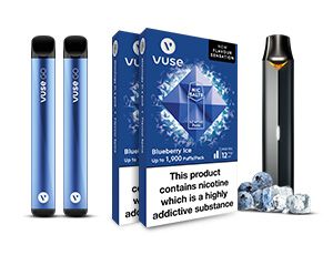 VUSE ePOD 12mg & VUSE GO 10mg Blueberry Ice Bundle