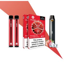 Vuse ePod 12mg & Vuse Go 10mg Strawberry Ice Bundle